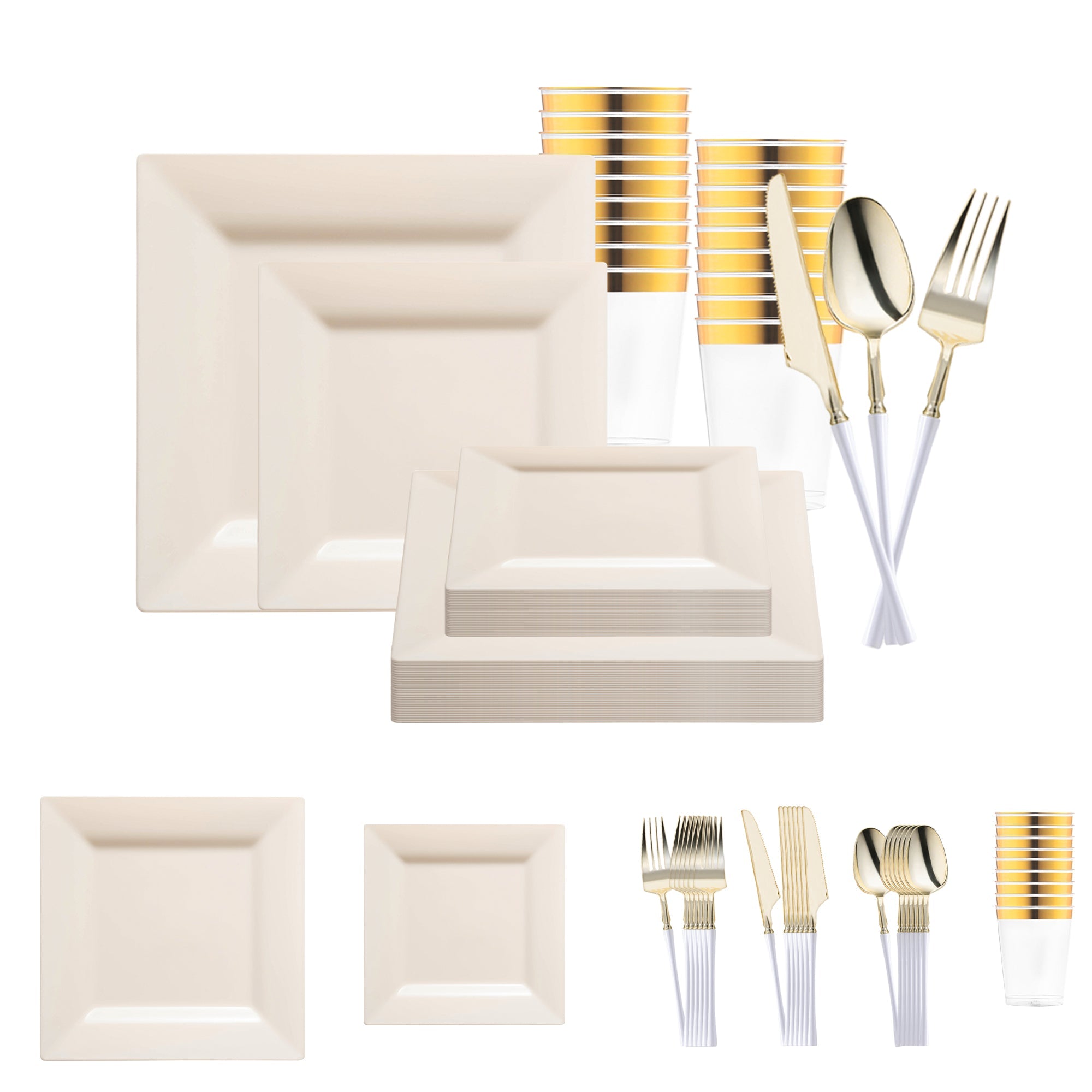 Tableware Set - Ivory Square Dinnerware | Smarty Wholesale – Smarty Had ...